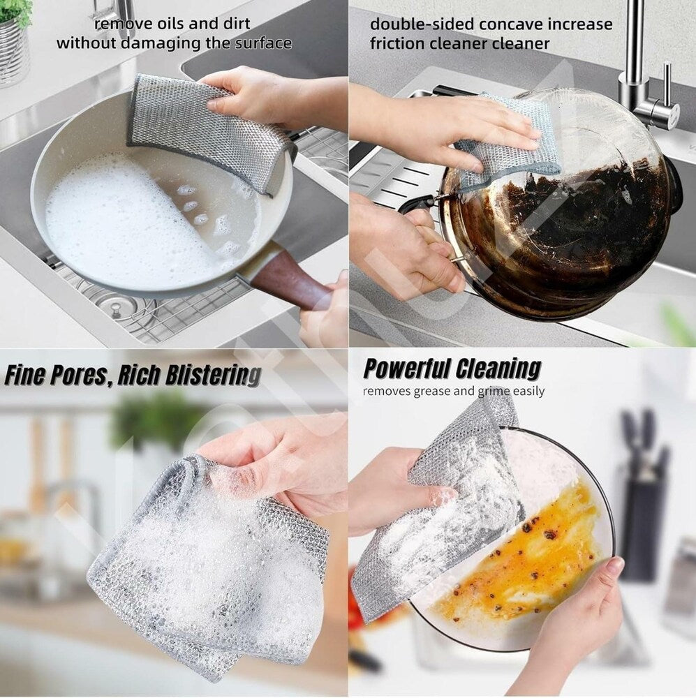 Pack of 4 Steel Wire Cleaning Cloth - SK Collection – SK Collection PK